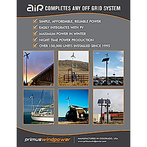 Primus Wind Power 1-AR40-10-12 Air 40 Wind Turbine 12V