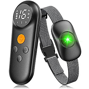 Dog Shock Collar, Vegamile Dog Training Collar with Remote 1600FT, IPX7 Waterproof Electric Shock Collar with Vibration, Shock, Beep,Rechargeable Shock Collar for Large Dog,Medium Dogs,Small
