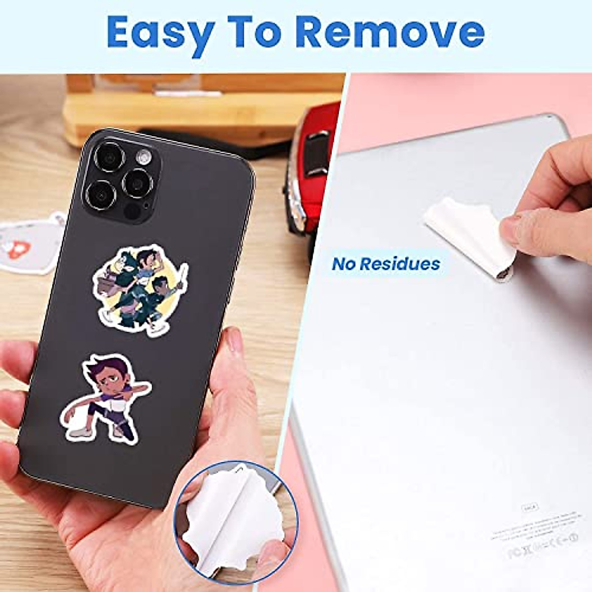 50Pcs The Owl House Stickers Pack for Laptop Water Bottle Luggage Snowboard Bicycle Skateboard Decal for Kids Teens Adult Waterproof Aesthetic Stickers (The Owl House)