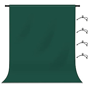 KUKUSOUL 7x10ft Blackish Green Curtain Backdrop Dark Green Portrait Background for Photoshoot Wedding Baby Shower Birthday Decor KUKX009
