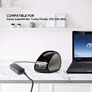 KFD 24V AC Adapter for Dymo LabelWriter 5XL 4XL 550 310 315 320 330 400 450 Twin Turbo Label Printer Fujitsu ScanSnap S1500 S1500M Fi-7160 Fi-7260 Fi-7180 Fi-7280 Fi-5120C Scanner Power Supply Cord