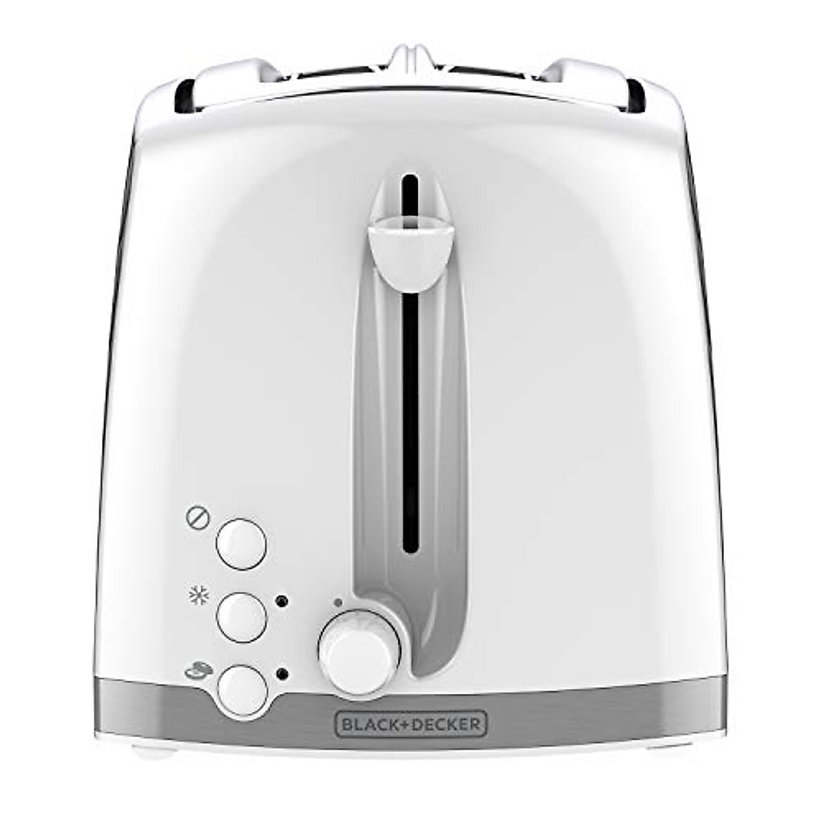 BLACK+DECKER TR1250WD Honeycomb Collection 2-Slice Toaster with Premium Textured Finish, White