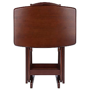 Winsome Oversize Snack Table Set, Walnut