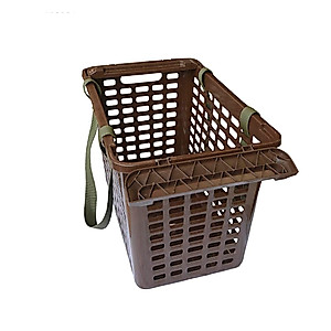 Acropolis Wicker Forage Basket - Backpack for Mushroom Picking - Mushrooms Rucksack - Foraging Backpack with Straps for Forager - Belt Forage Basket Pouch for Hiking, Camping, Hunting(RNG-3-new)