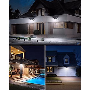 [2 Pack] Solar Lights Outdoor Motion Sensor, 286 LED 3000 LM Solar Security Lights with Remote Control, IP65 Waterproof,4 Heads Solar Flood Lights with 3 Modes for Front Door Backyard Garage Deck