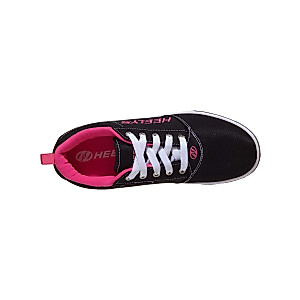 HEELYS Girl's Pro 20 (Little Kid/Big Kid/Adult) Black/White/Pink 1 Little Kid M