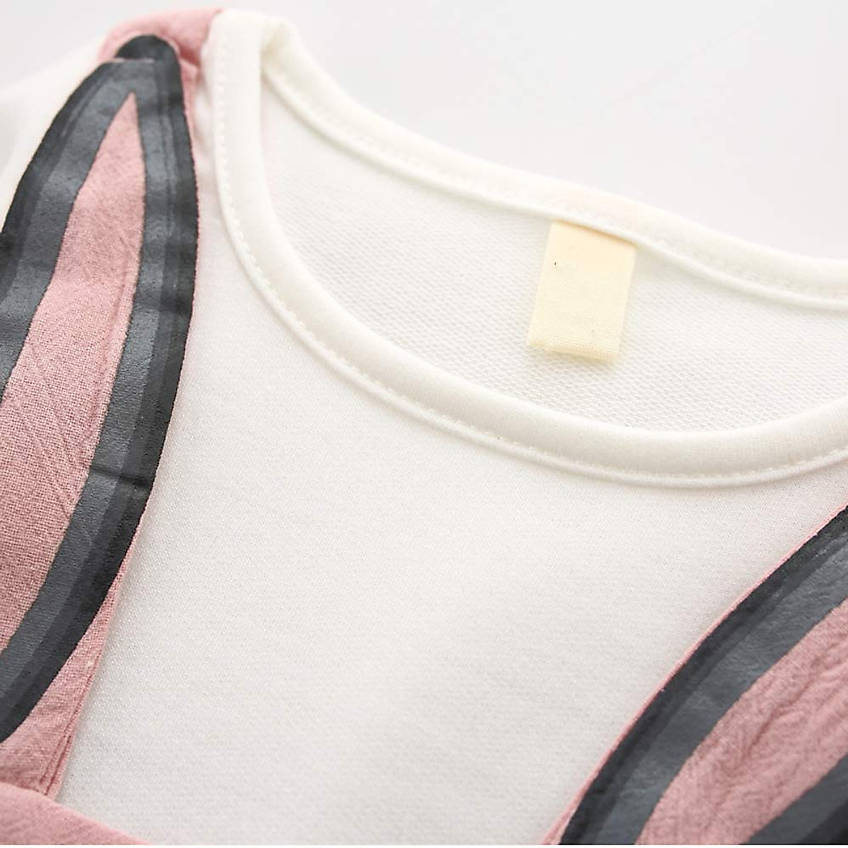 XFGLCK Toddler Kids Baby Girl Easter Outfit Long Sleeve Rabbit Style Dress Summer Clothes (Pink, 2-3 T)