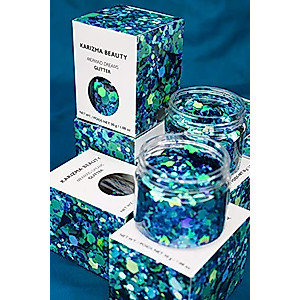Mermaid Chunky Glitter ✮ Large 30g Jar KARIZMA Beauty ✮ Festival Glitter Cosmetic Face Body Hair Nails