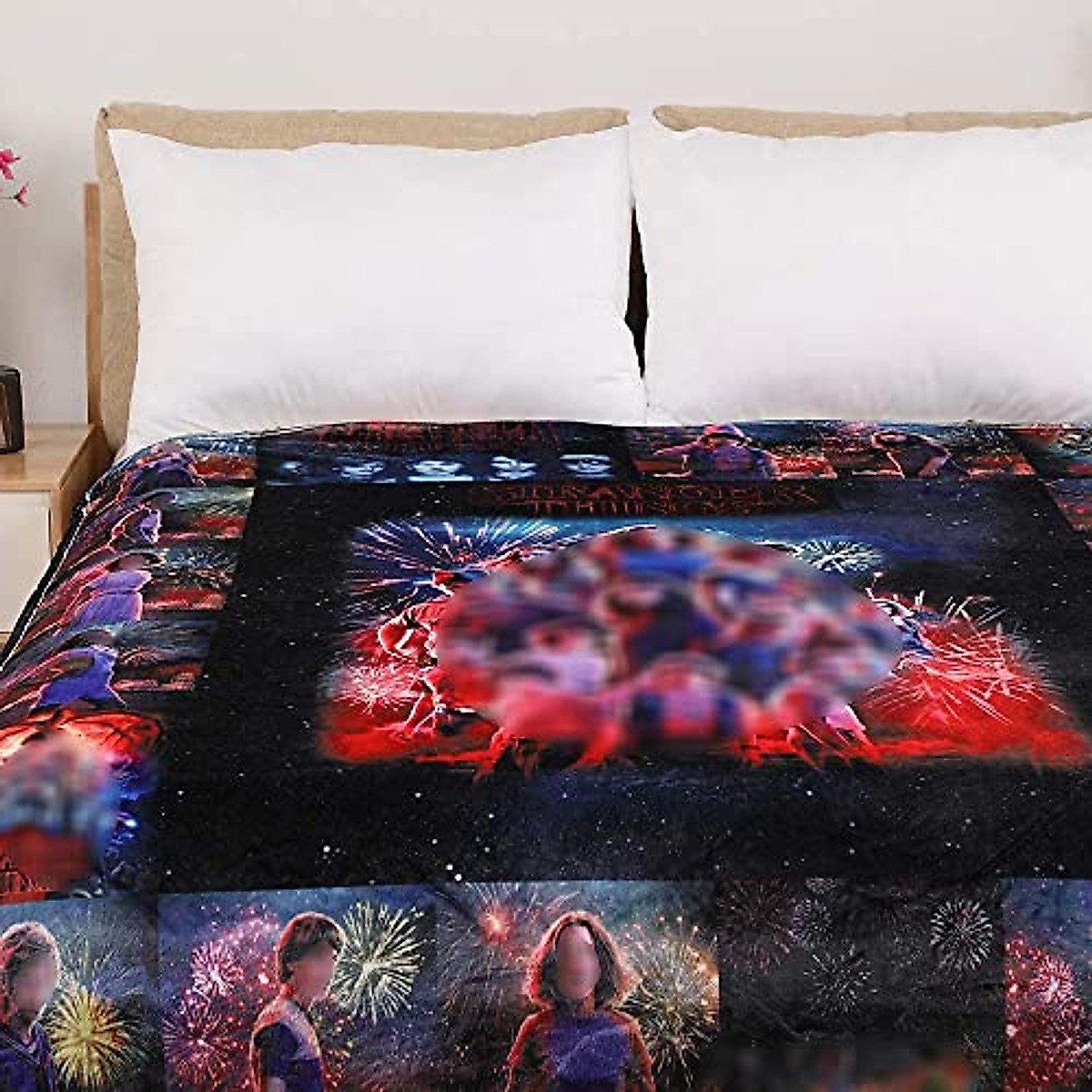 Nelton [60 x 80 inches Plush Throw Fleece Blanket, Lightweight Soft Plush Fluffy Warm Cozy – Perfect for Bed, Sofa