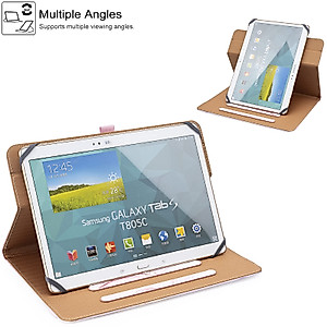 TSPCASE Universal Tablet Case, Multi-Angle Viewing 360 Degree Rotating Stand Coverfor 9-11 inch Tablet, with Multi-Angle Viewing Stand Wallet Leather Case