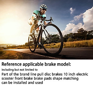 Electric Bike Brake Pads, Bicycle Disc Brake Pads Resin Semimetal for Cycling Bicycle MTB