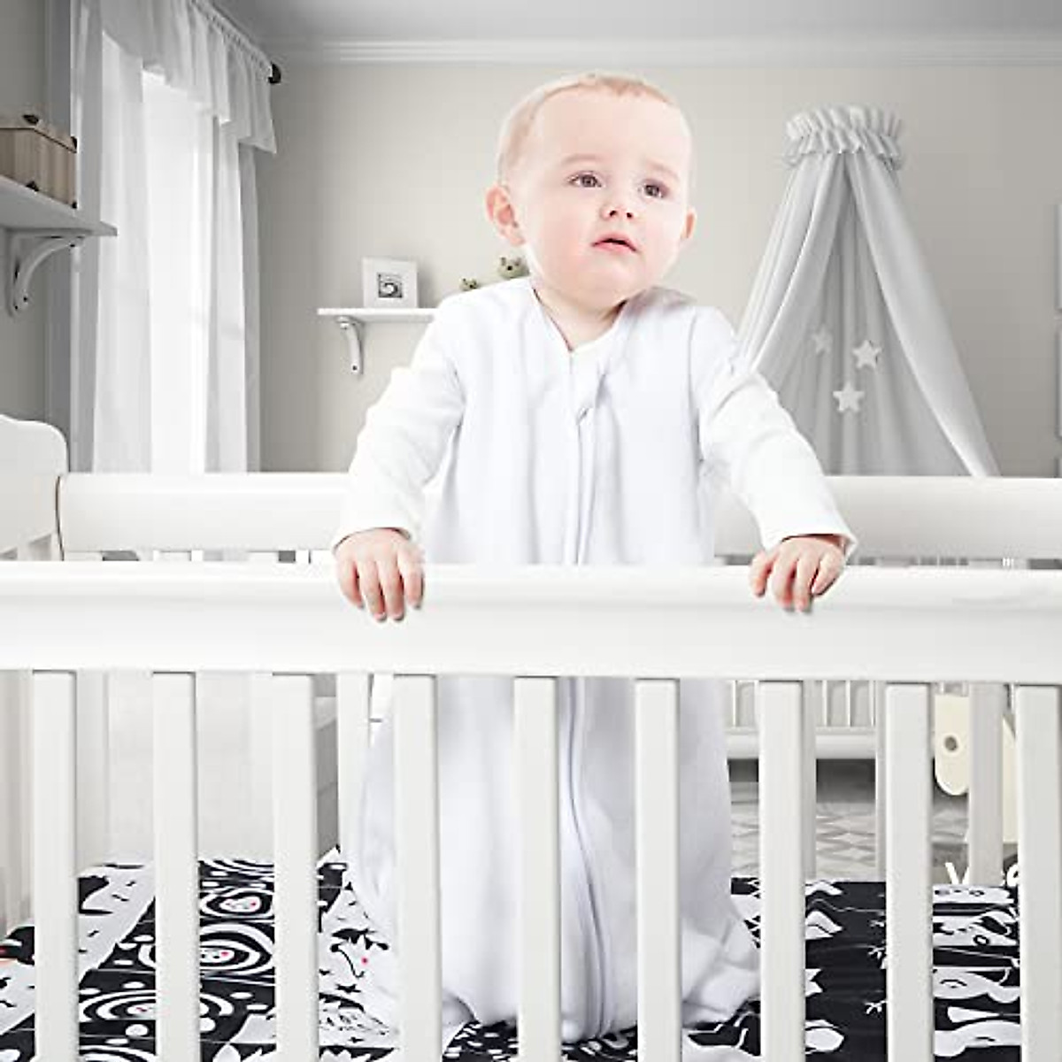 BSTOPPT Micro-Fleece Baby Sleep Sack 12-18 Months All Season Baby Sleeping Bag 2-Way Zipper Toddler Wearable Blankets 2Pack Warm Soft Plush