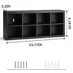 Tie Organizer, 2 Pack Bamboo Tie Rack, 16 Compartments - Drawer Storage Dividers or Wall Mounted Storage Rack for Dressing Room, Bedroom, Men Closets - Storage Ties, Belt, Briefs, Socks