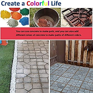 Anothera 2Pack 15.7"x15.7"x1.57" Walk Maker Reusable Concrete Path Maker Molds Pathmate Stone Molding Stepping Stone Paver Lawn Patio Yard Garden DIY Walkway Pavement Paving Moulds (Square)