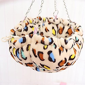 Grebest Pet Hammock Hamster Guinea Pigs Sleeping Cushion House Non-Shrink for Cage Beige