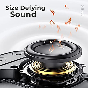 Tribit StormBox Micro 2 Portable Speaker: 90dB Loud Sound Deep Bass IP67 Waterproof Small Speaker Built-in Strap, 12H Playtime Long Battery Powerbank for Outdoor Camping Biking, 120ft Bluetooth Range