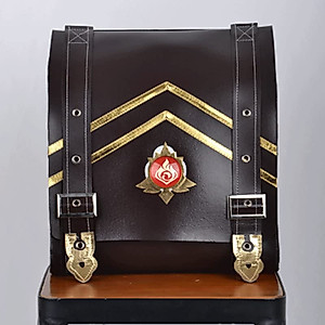 COSPLAY SHOW Anime Game Genshin Impact Klee Spark Knight Cute Backpack Shoulder Bag Cosplay Prop Halloween Accessories, Brown