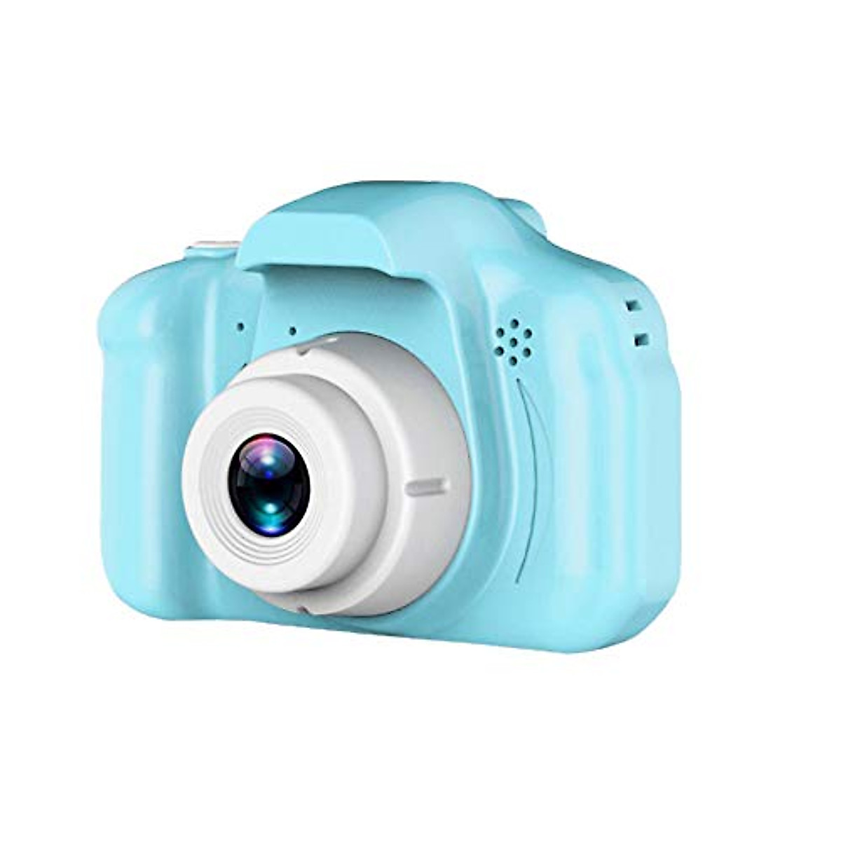 Vklopdsh 2 Inch HD Screen Chargable Digital Mini Camera Kids Cute Camera Toys Outdoor Photography Props for Child Birthday Gift (Blue)