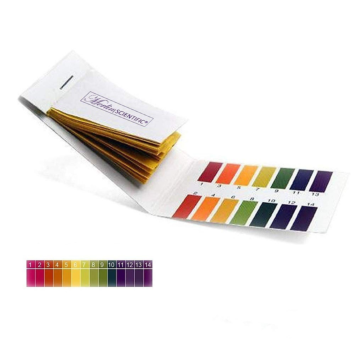 Merlin Scientific PH Test Strips,PH1-14 Test Paper for Saliva Urine Water Soil Testing Universal Application by Shellvcase (400)