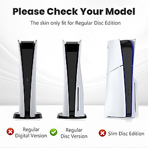 Toxxos Console and Controller Skins Cover for PS5 - Full Set of Red and Black Spider Skins