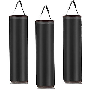 Outus 3 Pieces Plastic Bag Holder Folding Hanging Storage Grocery Bag Trash Bags Holder Organizer (Black)