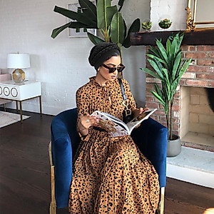 Turbans for Women African Pre-Tied Head Scarf for Women's Hair Wraps Cover Beanie Cap Cancer Chemo Headwear for Women