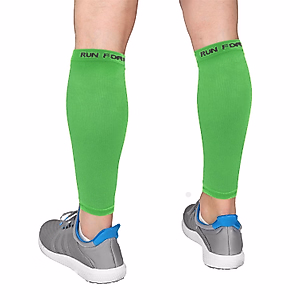 Calf Compression Sleeves for Men and Women - Leg Compression Sleeve - Footless Compression Socks for Runners, Shin Splints, Varicose Vein & Calf Pain Relief - Calf Brace for Running, Cycling, Travel