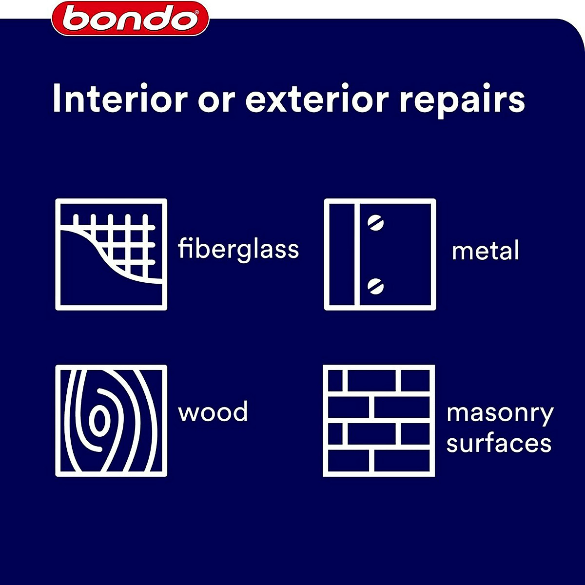 Bondo Fiberglass Resin, Interior and Exterior Home Use, 100% Waterproof, Strong, Durable, 20122, 28.8 fl oz Can
