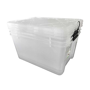 GREENMADE InstaView45. Multi-Use Storage. 45 Quartz. 3PACK. Stackable. Crystal Clear.