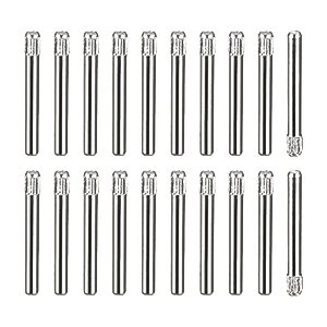Tool parts 2x18mm 304 Stainless Steel Dowel Pins - 20Pcs Knurled Head Flat End Dowel Pin