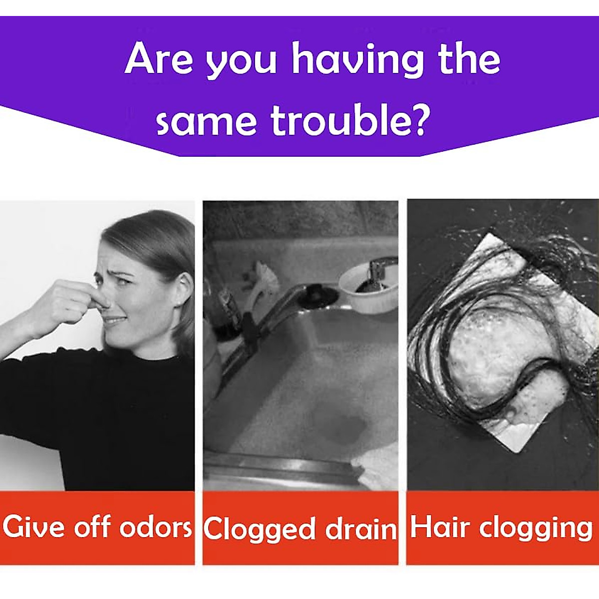 Disposable Drain Covers for Showers - Exceptional Hair Catcher, Shower Drain Cover Hair Catcher, Bathroom Drain Hair Catcher, and Disposal Drain Cover in One, 20PC