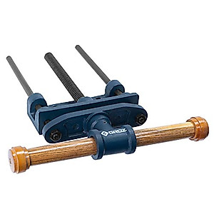 Groz 7-inch Woodworking Front Vise | Cast Iron Body and Socket | Quality Wood Handle | Exceptionally Sturdy | Perfect for Professional Craftsmen and Woodwork Studios (39020)