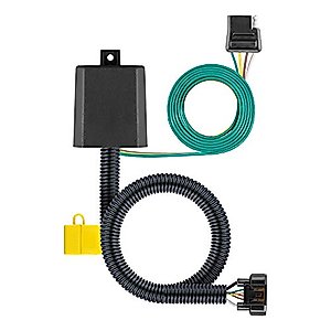 CURT 56420 Vehicle-Side Custom 4-Pin Trailer Wiring Harness, Fits Select Hyundai Palisade, Santa Fe, Tucson, Kia Telluride, Carnival, Black
