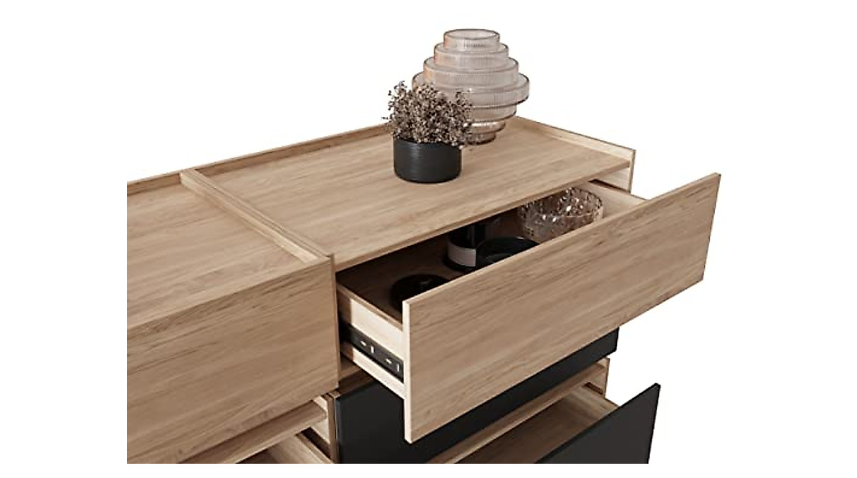 Stackable Storage Drawers for Bedroom & Home - Nordic Walnut