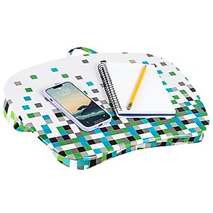 LAPGEAR MyStyle Portable Lap Desk with Cushion - Pixel - Fits up to 15.6 Inch Laptops - Style No. 45314