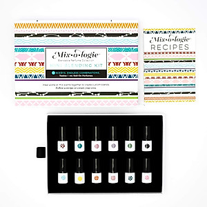 Mixologie Mini Blending Kit - Perfume Blending Kit - Fragrance Sample Set - Rollerball Sampler of Perfume Oils - Alcohol Free Perfume Discovery Kit