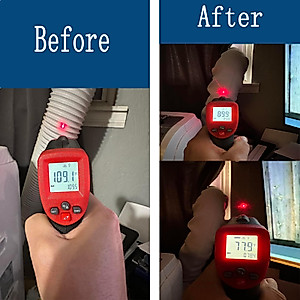 AHUIJ Portable air Conditioner Insulated Pipe Cover, Insulated Air Conditioner Hose Cover, Exhaust Pipe Dust Cover(Black)