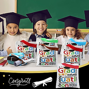 Cunno 16 Pcs Graduation Totes Bags for Preschool Kindergarten 2024 Graduation Party Favor Bags Canvas Tote Bags for School College Graduate Supplies
