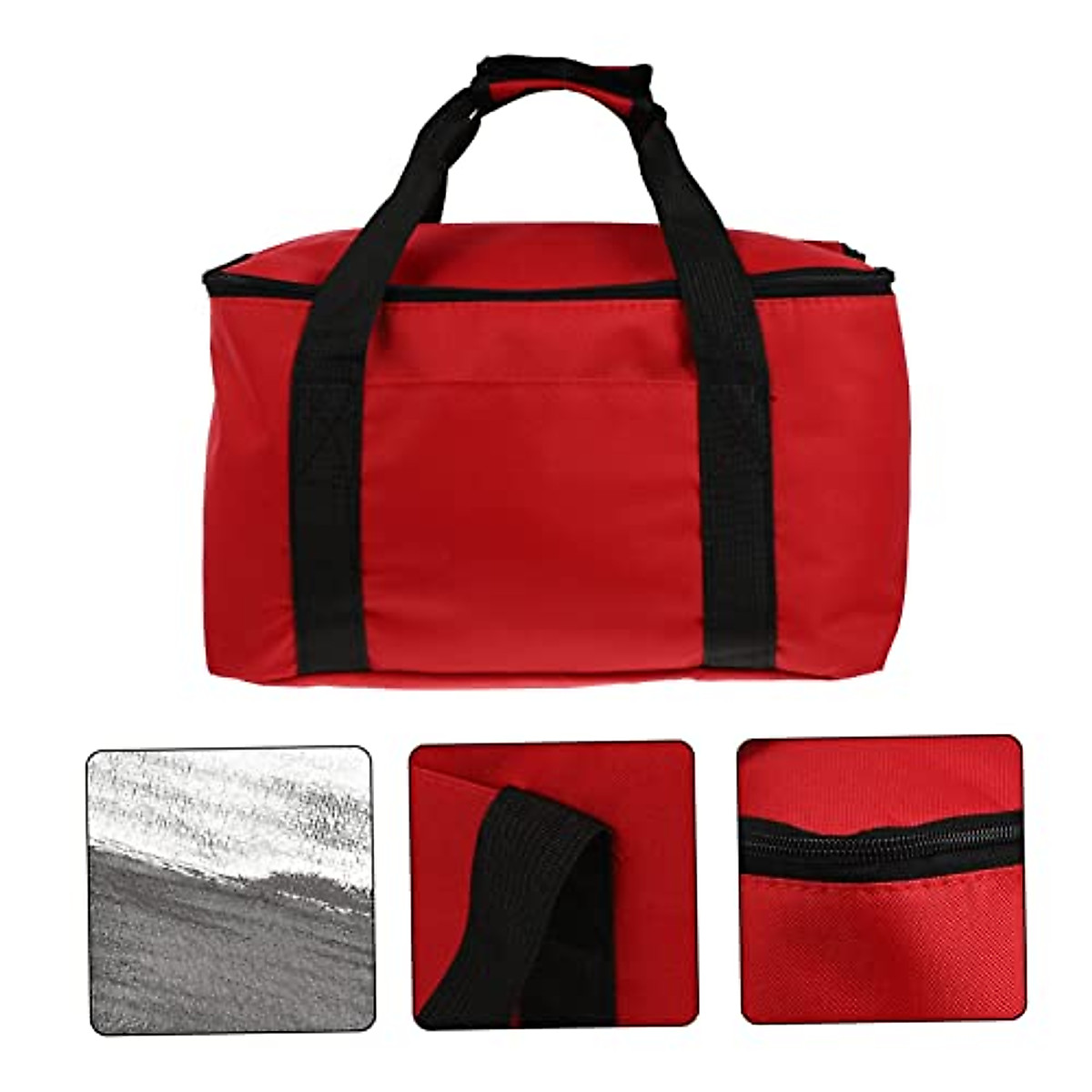 ULTECHNOVO Pizza Cake Insulation Portable Heating Lunch Box Car Heater Travel Ice Pack Insulated Food Delivery Bag Thermal Food Picnic Food Backpack Compact Picnic Cooler Bag Cake Packing Bag