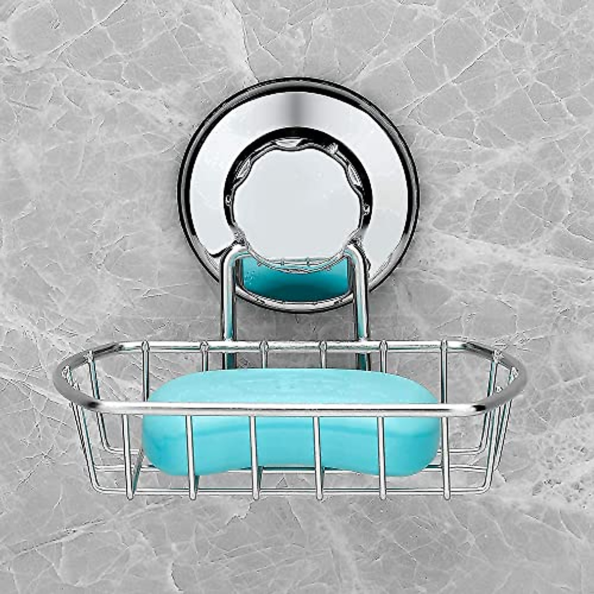 iPEGTOP Suction Cup Deep Shower Caddy Bath Wall Shelf & Soap Dish for Large Shampoo Shower Gel Holder Bathroom Storage