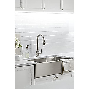 KOHLER 99259-VS Artifacts Kitchen Faucet, 17.63 x 4.31 x 8.50 inches, Vibrant Stainless