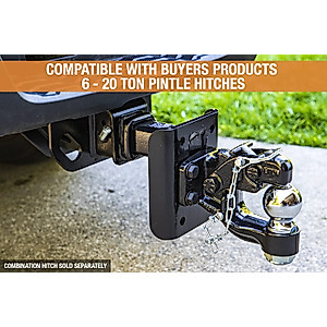 Buyers Products PM90 Pintle Hitch Mount, 3 Position With 9 Inch Shank,Black