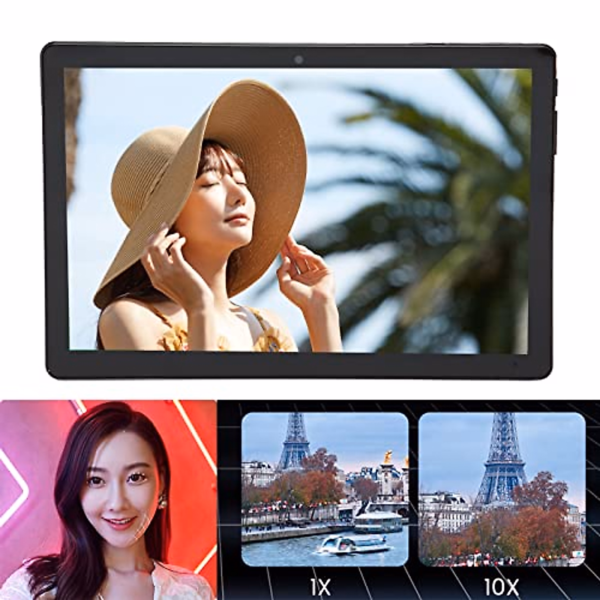 HD Tablet, 4G Calling Tablet, 1080x1960 IPS Touch Sreen Tablet PC, 4GB RAM 256GB ROM, Support GPS Gravity Sensing for Portable Entertainment (US Plug)