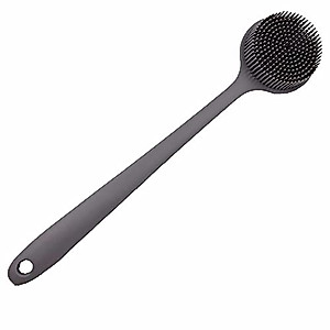 Cinlitek Silicone Body Scrubber, Long Handle Back Scrubber for Shower, Silicone Body Brush Shower Scrubber for Body, Shower Srush Back Brush Body Exfoliator
