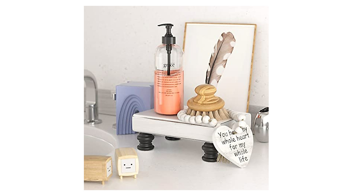 FANGSUN Wooden Hat Rack & Riser for Stylish Decor