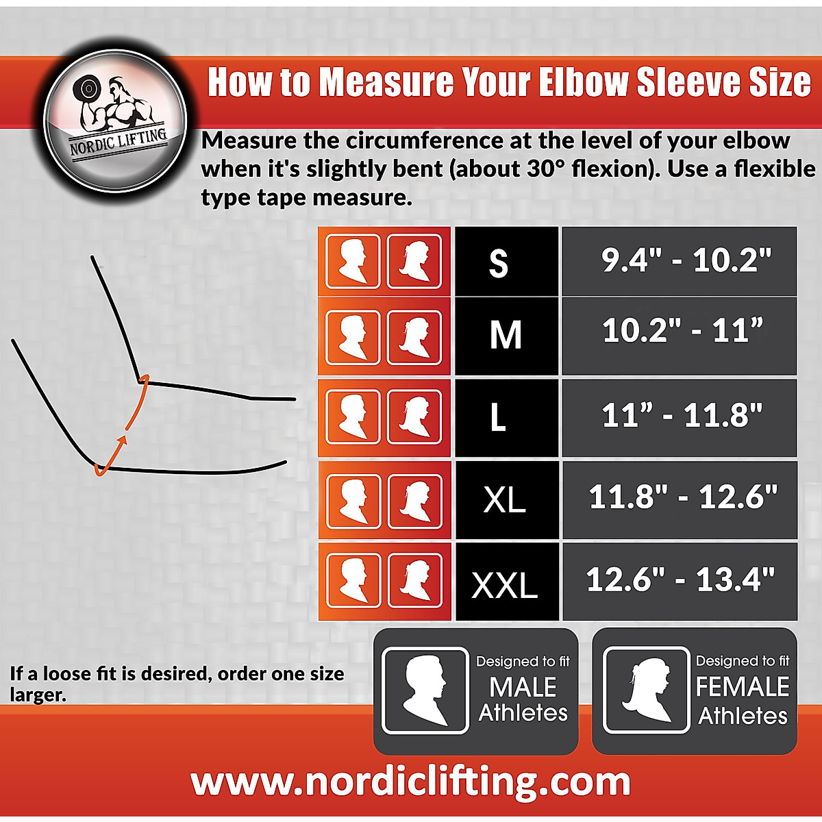 Nordic Lifting Elbow Sleeves (1 Pair) Support & Compression for Weightlifting, Powerlifting, Cross Training & Tennis - 5mm Neoprene Sleeve the Best Brace -Women & Men Black, XL