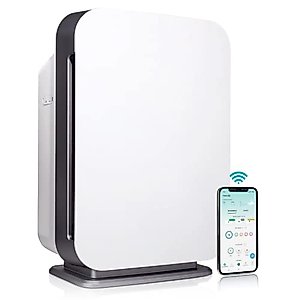 Alen BreatheSmart 75i Quiet Large Room HEPA Air Purifier, Medical Grade Filtration, 99.9% Particle Removal, Pet-Friendly, Smart Home Essential, Allergies, Odor & Smoke, Long Filter Life, White
