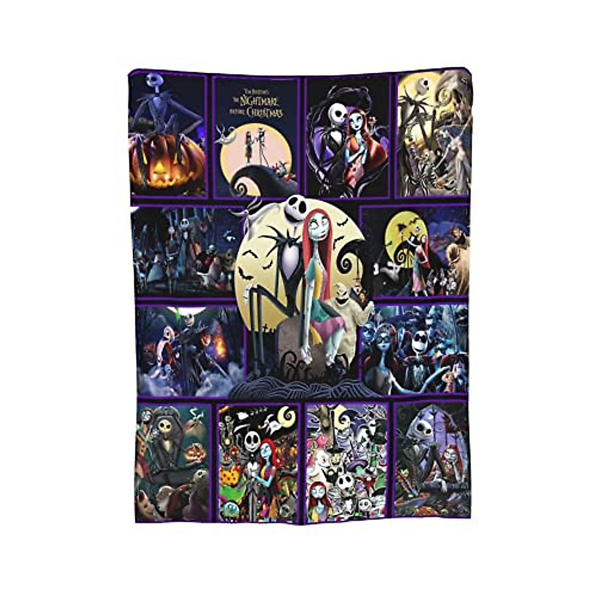 Christmas Blanket Flannel Halloween Throw Blanket Ultra Soft Warm Plush Bedding for Couch Bed Living Room Sofa Kids Children Adults Gifts 60"X50"