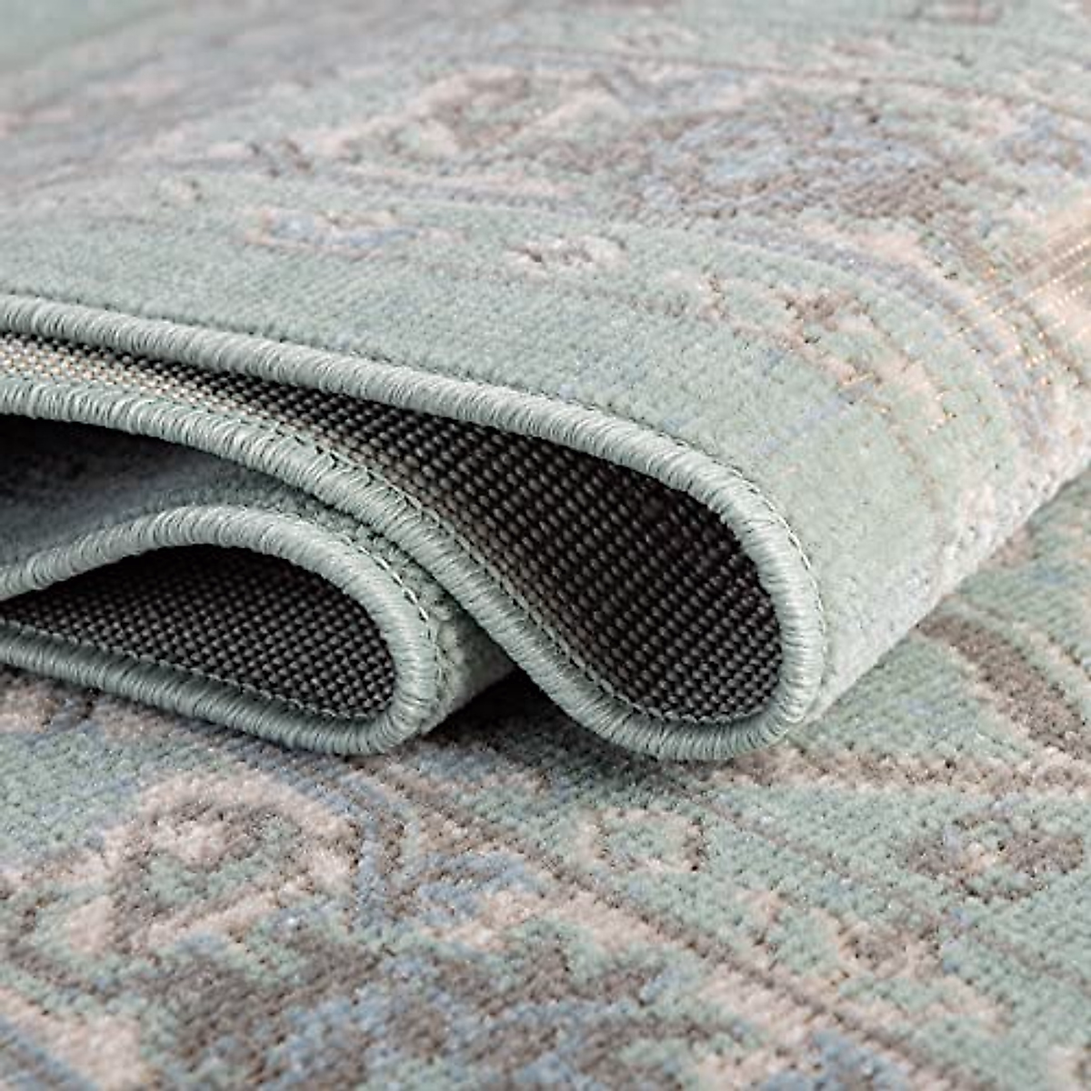 Unique Loom Whitney Collection Traditional Geometric Mint Area Rug (8' 0 x 10' 0)