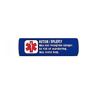 Autism Epilepsy Medical Alert Seat Belt Infant Toddler Car Seat Harness Cover (Royal Blue)